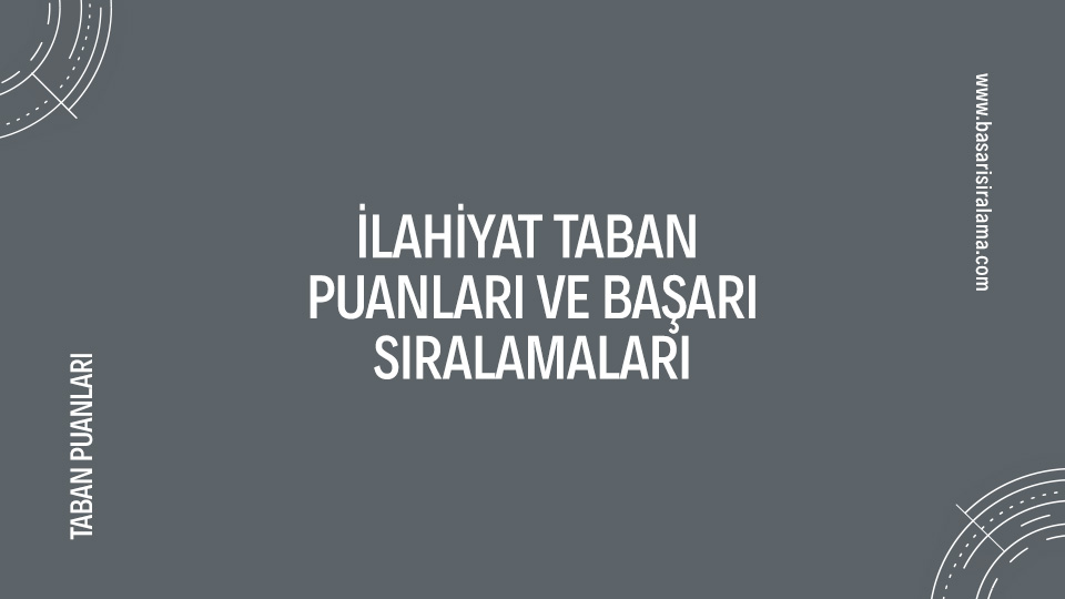 🎓 İlahiyat Taban Puanları ve Başarı Sıralamaları